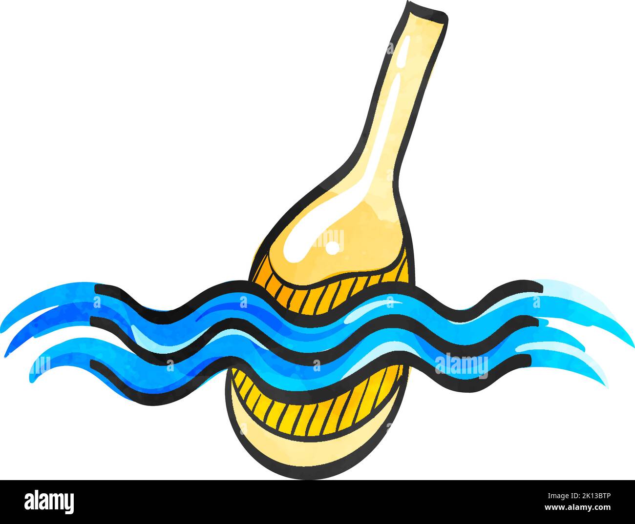 Fishing float icon in watercolor style Stock Vector Image & Art - Alamy