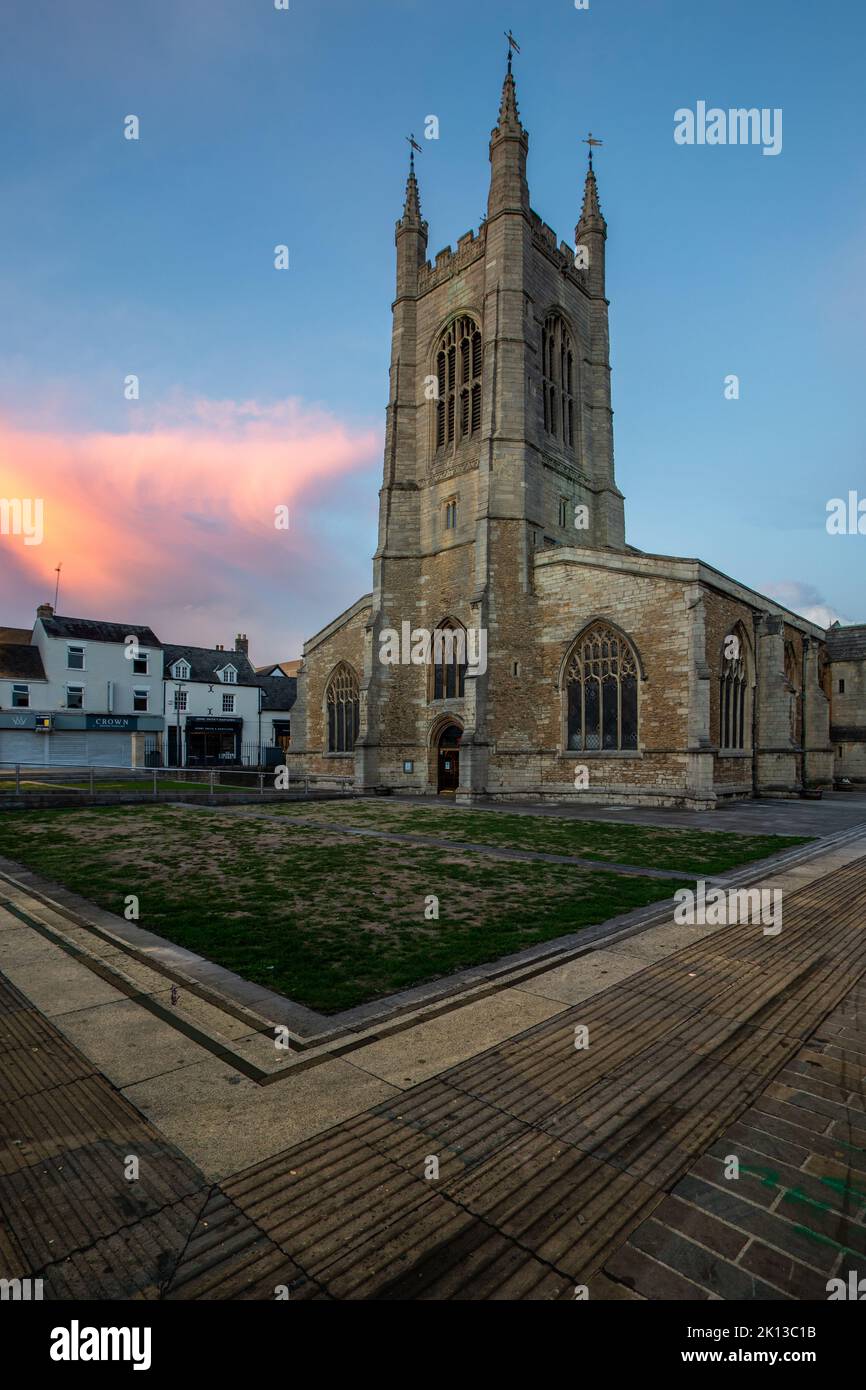 PETERBOROUGH, UK - SEPTEMBER 9, 2022. The ancient architecture of St ...