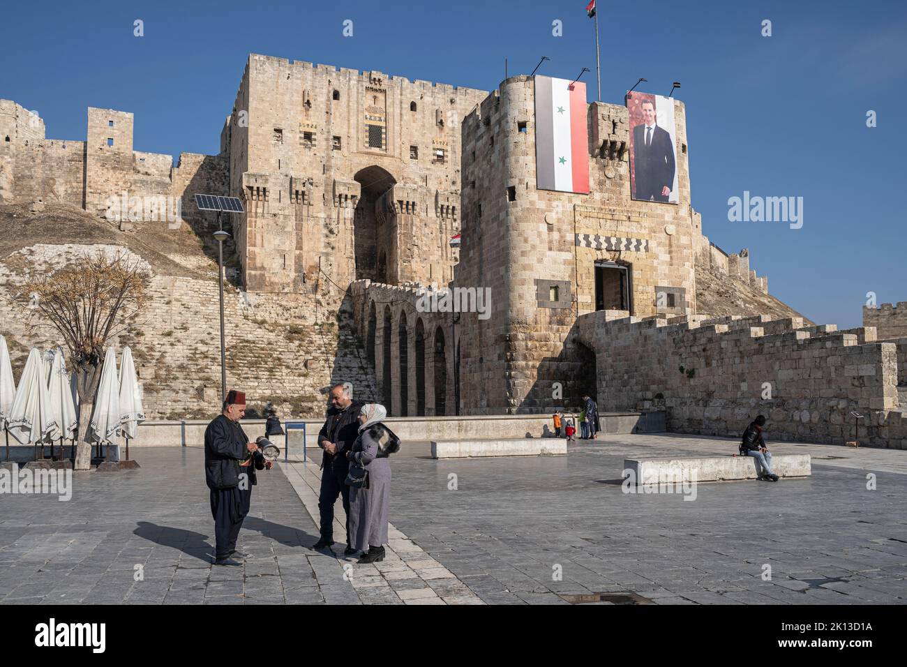 Aleppo citadel entrance hi-res stock photography and images - Alamy