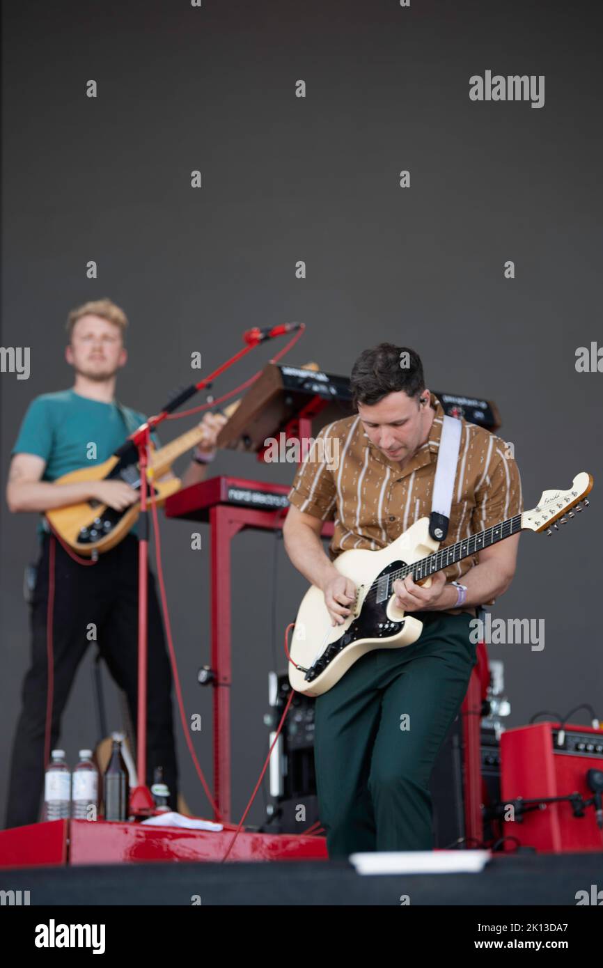 Northern Ireland music band, Two Door Cinema Club, performing at the ...