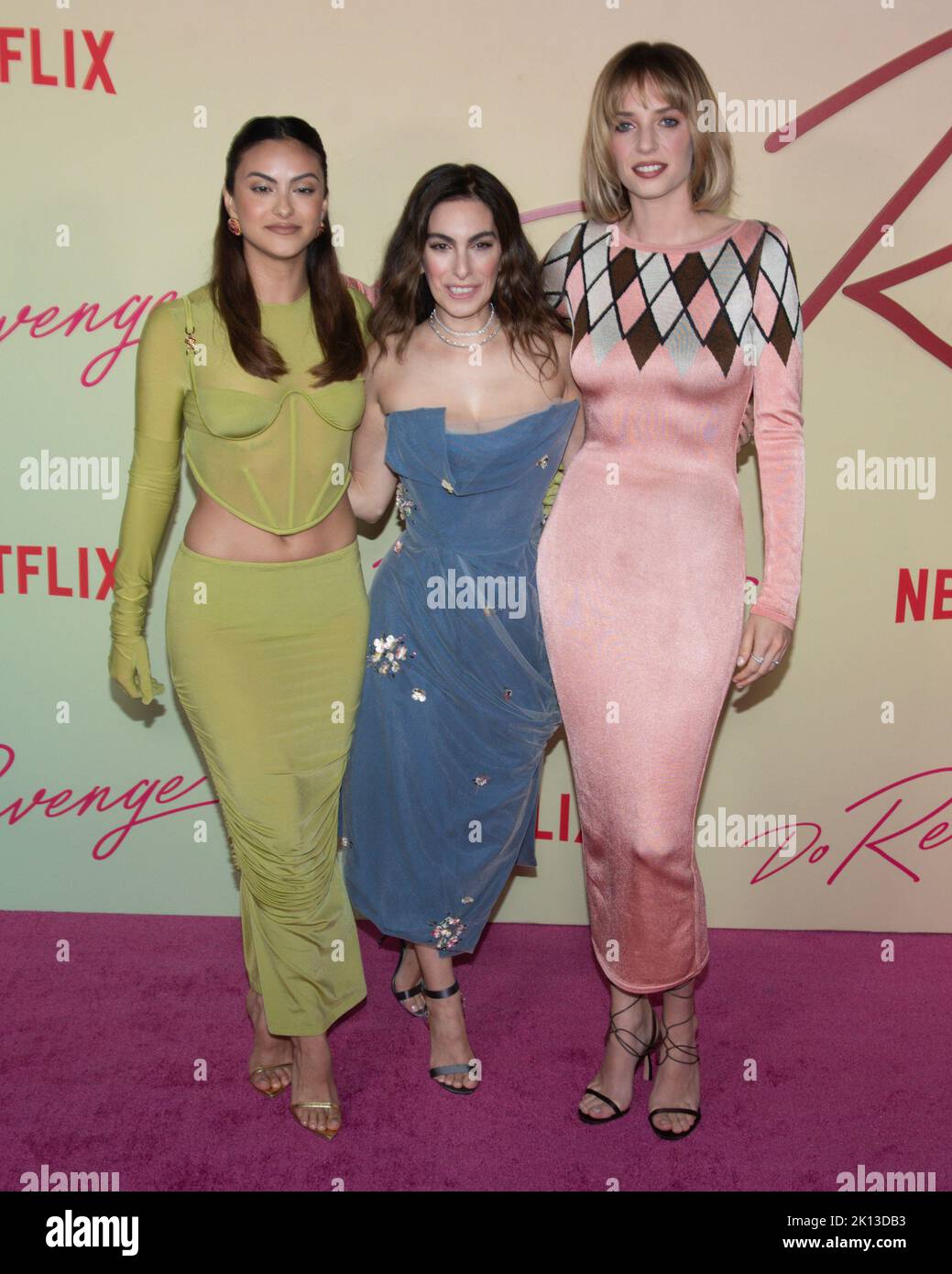 14 September 2022 - Los Angeles, California - (L-R) Camila Mendes, Jenn ...