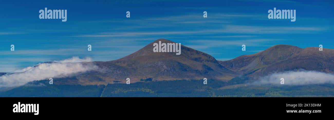 Slieve Donard and the High Mournes photographed from Murlough Beach ...