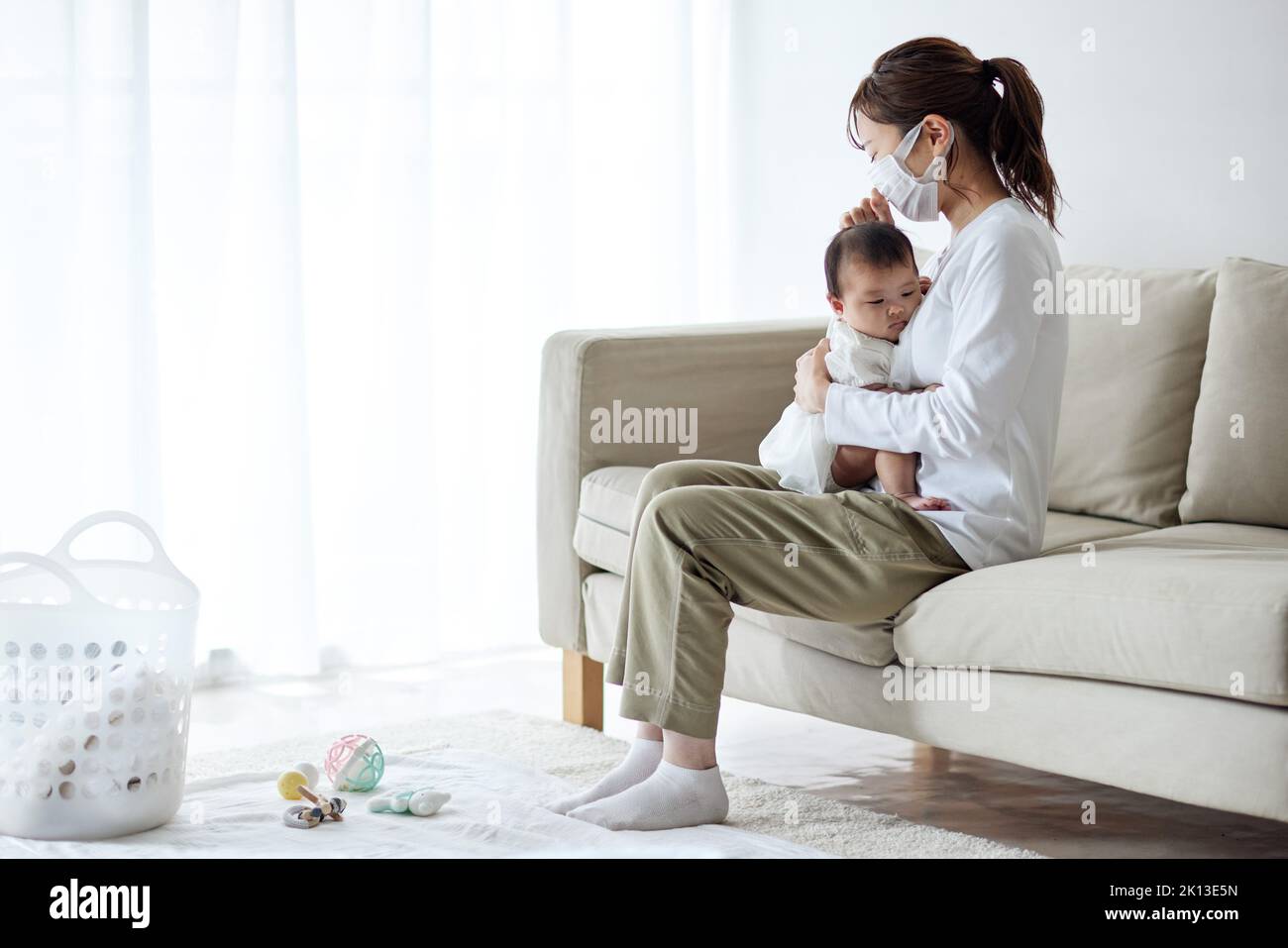 Japanese newborn with mother Stock Photo - Alamy