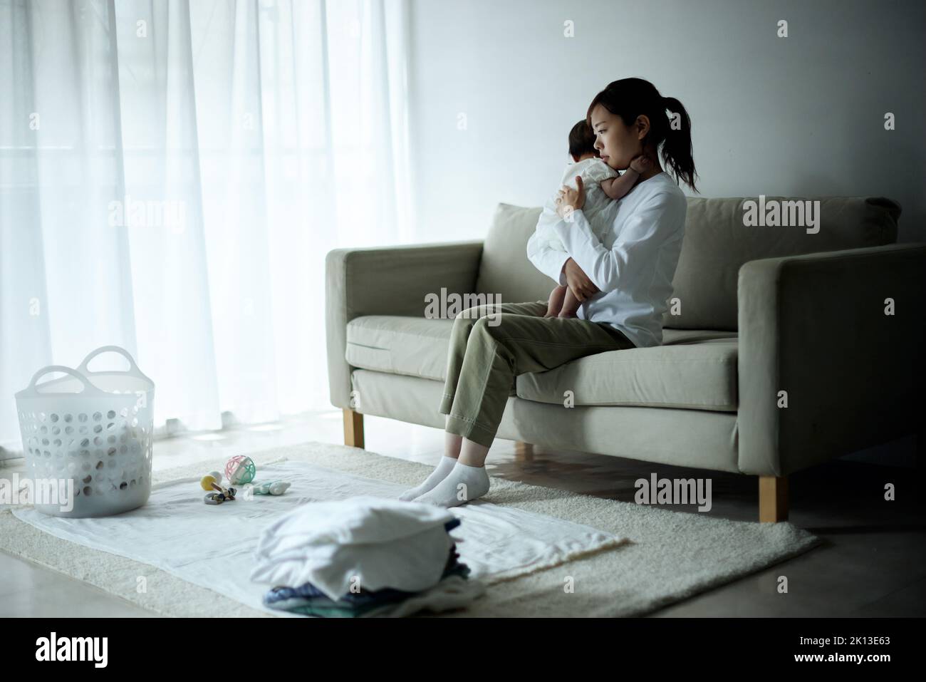 Japanese newborn with mother Stock Photo - Alamy
