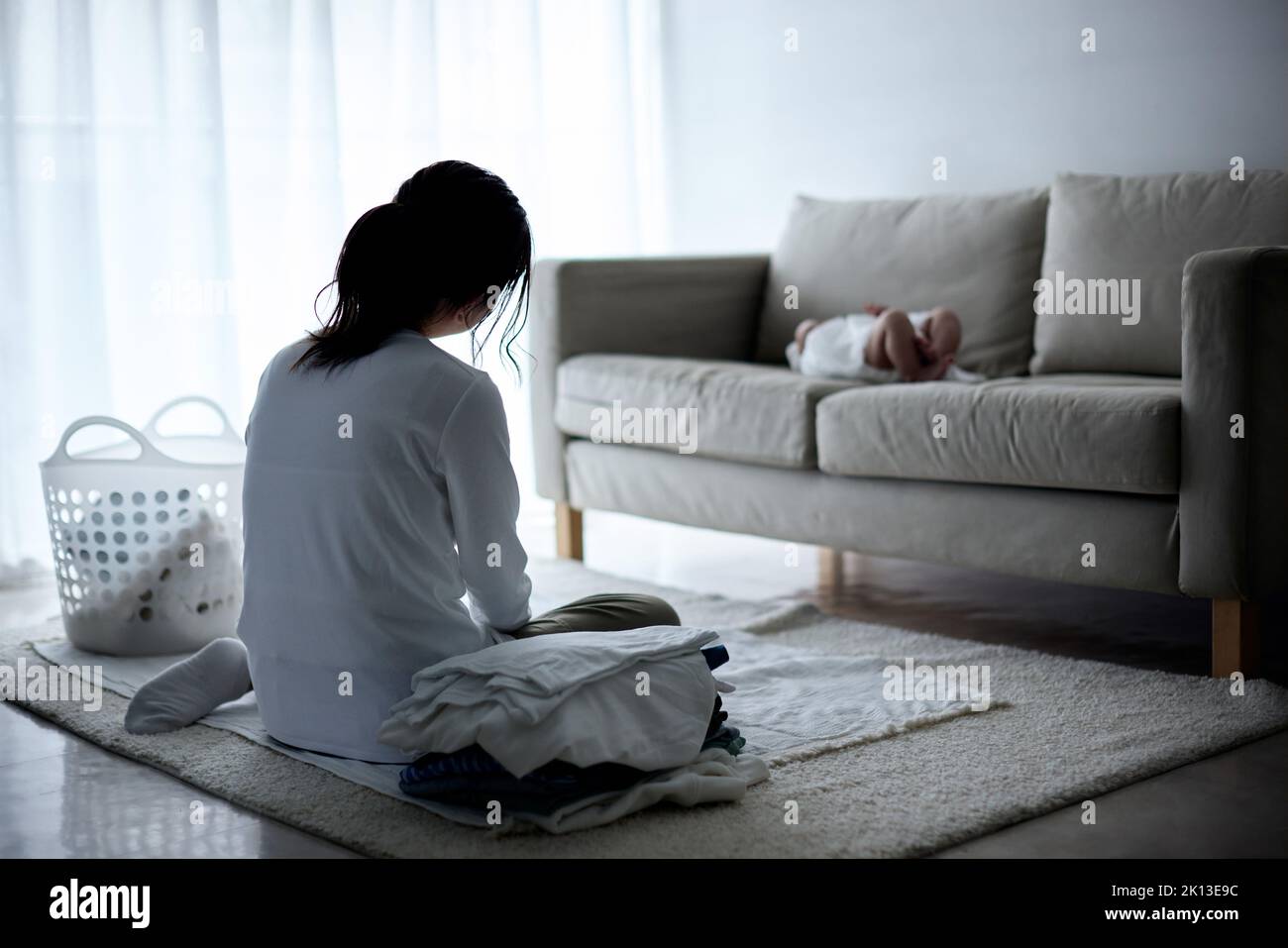 Japanese newborn with mother Stock Photo - Alamy