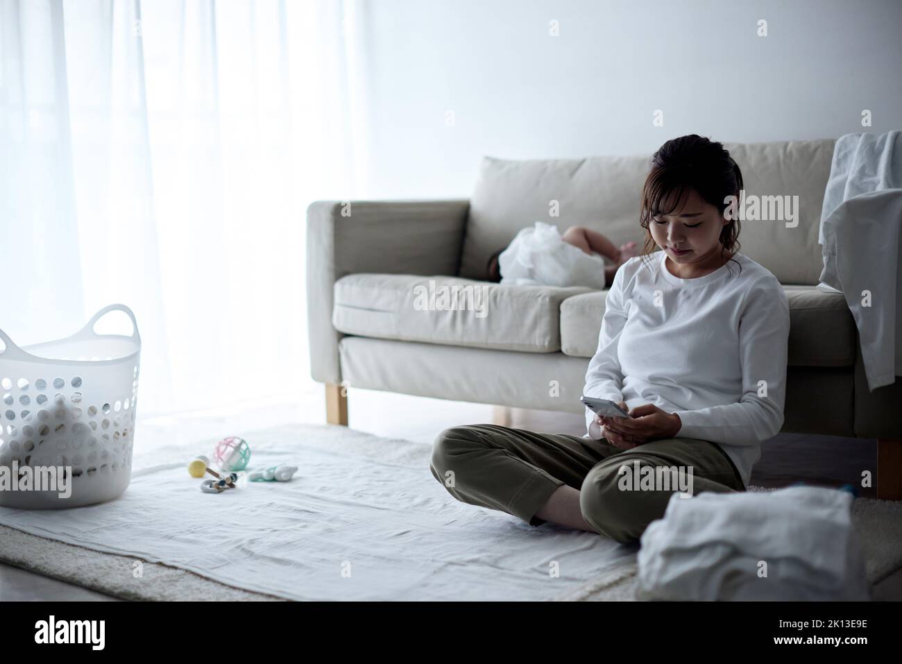 Japanese newborn with mother Stock Photo - Alamy