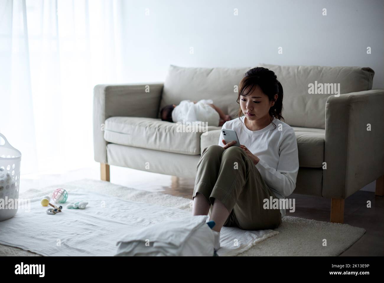 Japanese newborn with mother Stock Photo - Alamy