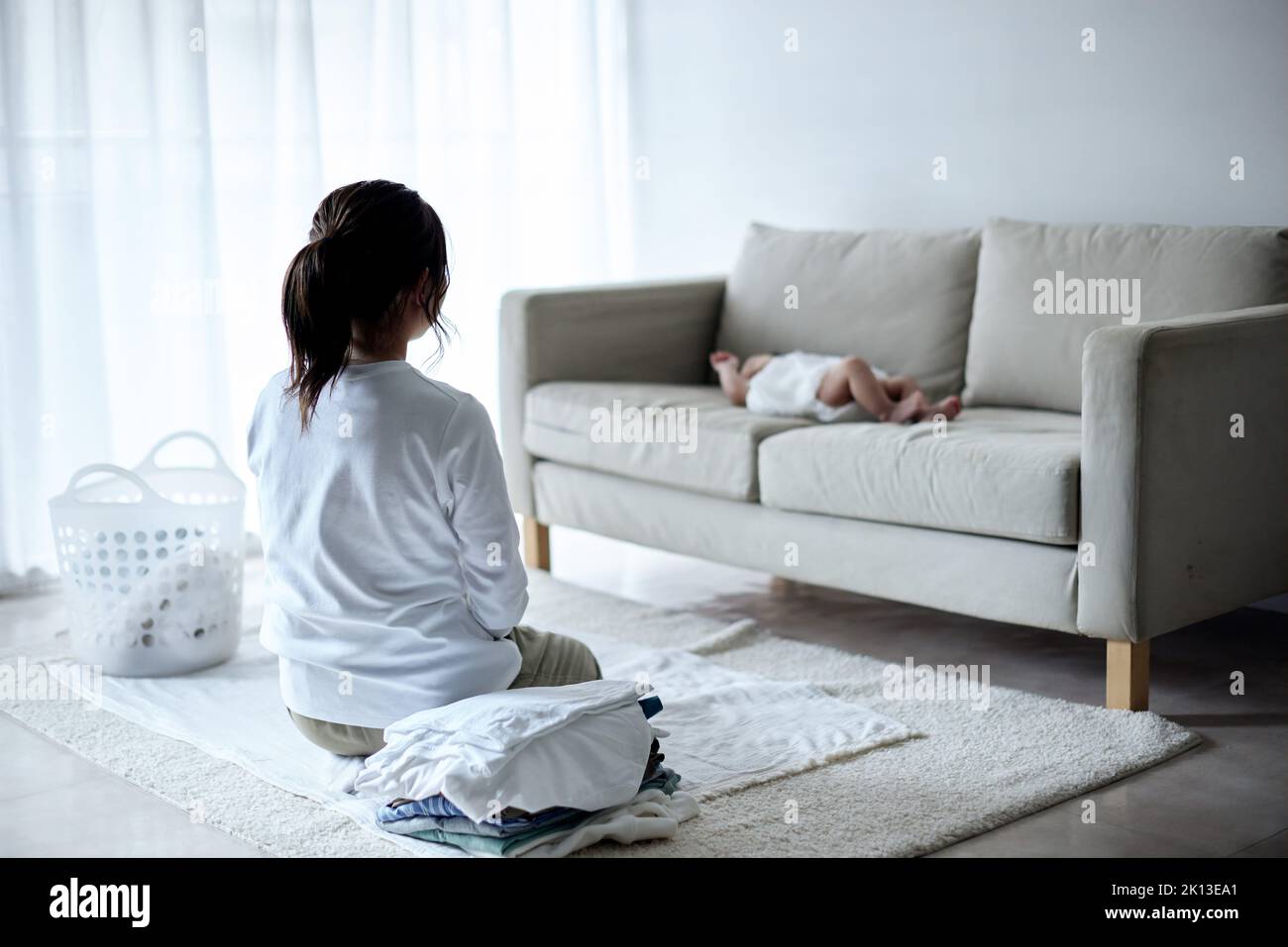 Japanese newborn with mother Stock Photo - Alamy