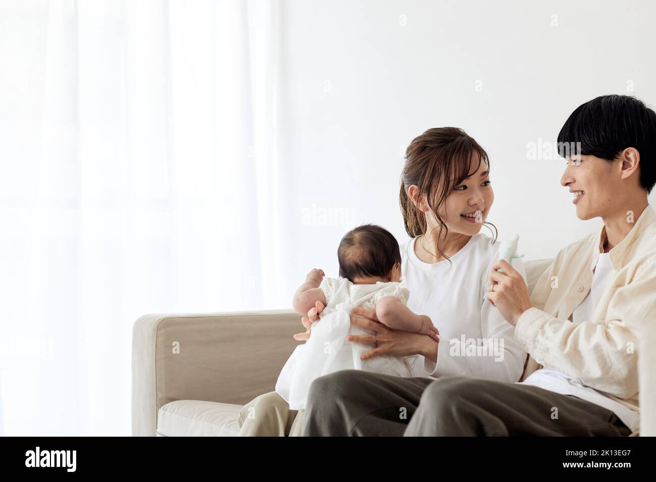 Japanese newborn with mother and father Stock Photo - Alamy