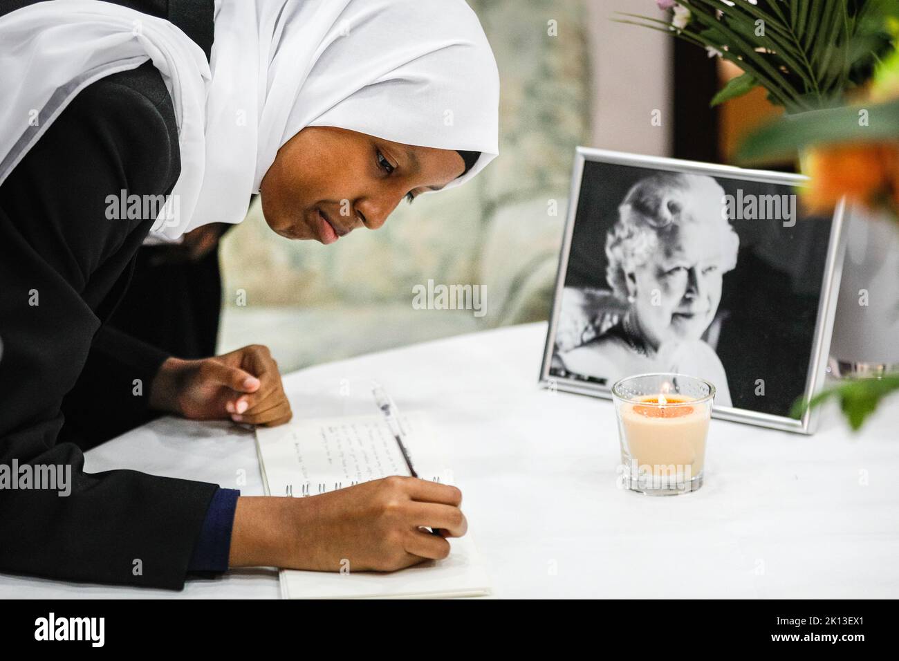London, UK, 15th Sep 2022. (participating school children and attendees ...