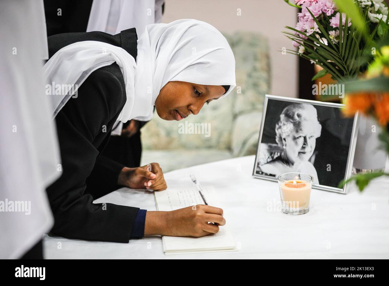 London, UK, 15th Sep 2022. (participating school children and attendees ...