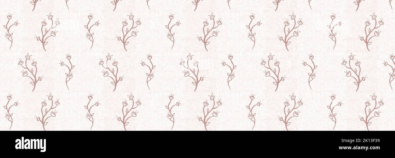Gender neutral foliage leaf seamless raster border. Simple whimsical 2 ...