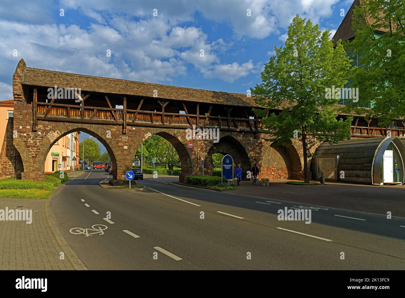 Stadtmauer, Rheintor, Nibelungenmuseum *** Local Caption *** Europe ...