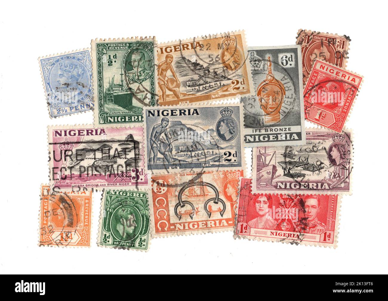 Old nigeria postage stamp hi-res stock photography and images - Alamy