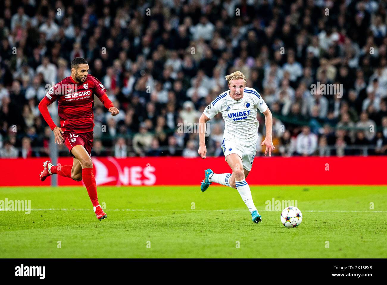 Copenhagen, Denmark. 14th Sep, 2022. Victor Kristiansen (34) of FC ...