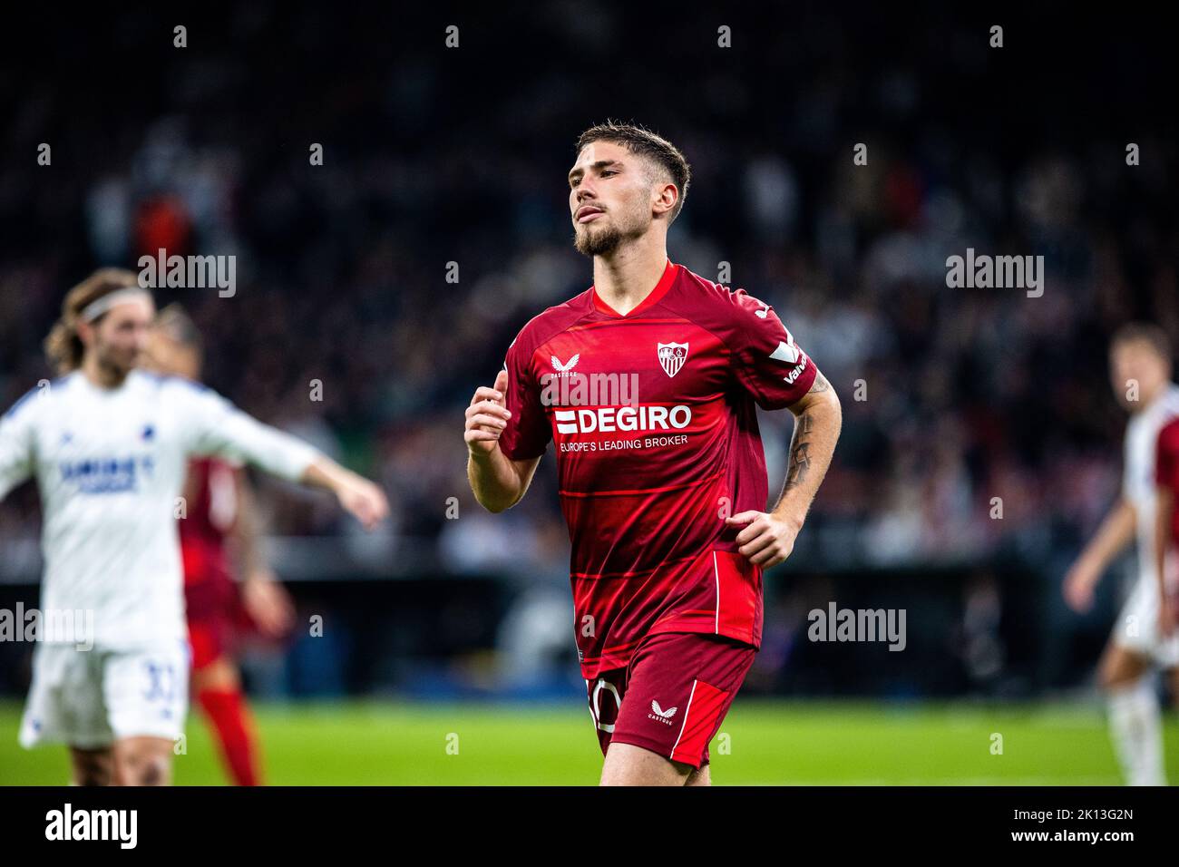 Copenhagen, Denmark. 14th Sep, 2022. Jose Carmona (30) of Sevilla FC ...