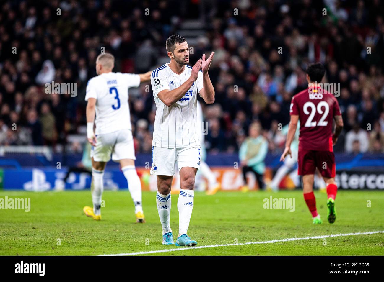 Copenhagen, Denmark. 14th Sep, 2022. Davit Khocholava (5) of FC ...