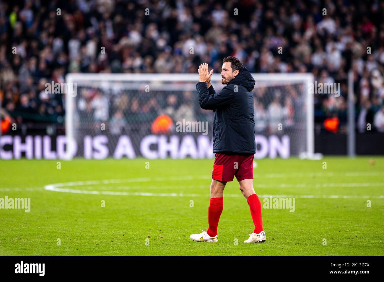 Copenhagen, Denmark. 14th Sep, 2022. Thomas Delaney (18) of Sevilla FC ...