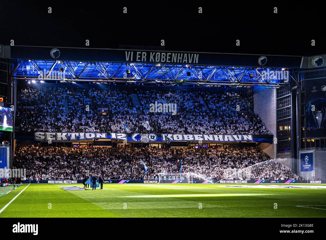 Copenhagen, Denmark. 14th Sep, 2022. Football fans of FC Copenhagen ...