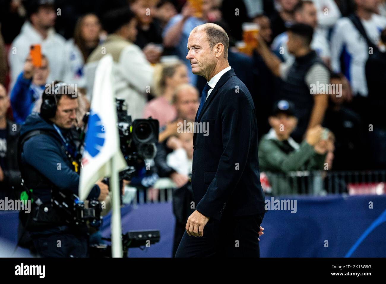 Copenhagen, Denmark. 14th Sep, 2022. Head coach Jess Thorup of FC Copenhagen seen during the ...