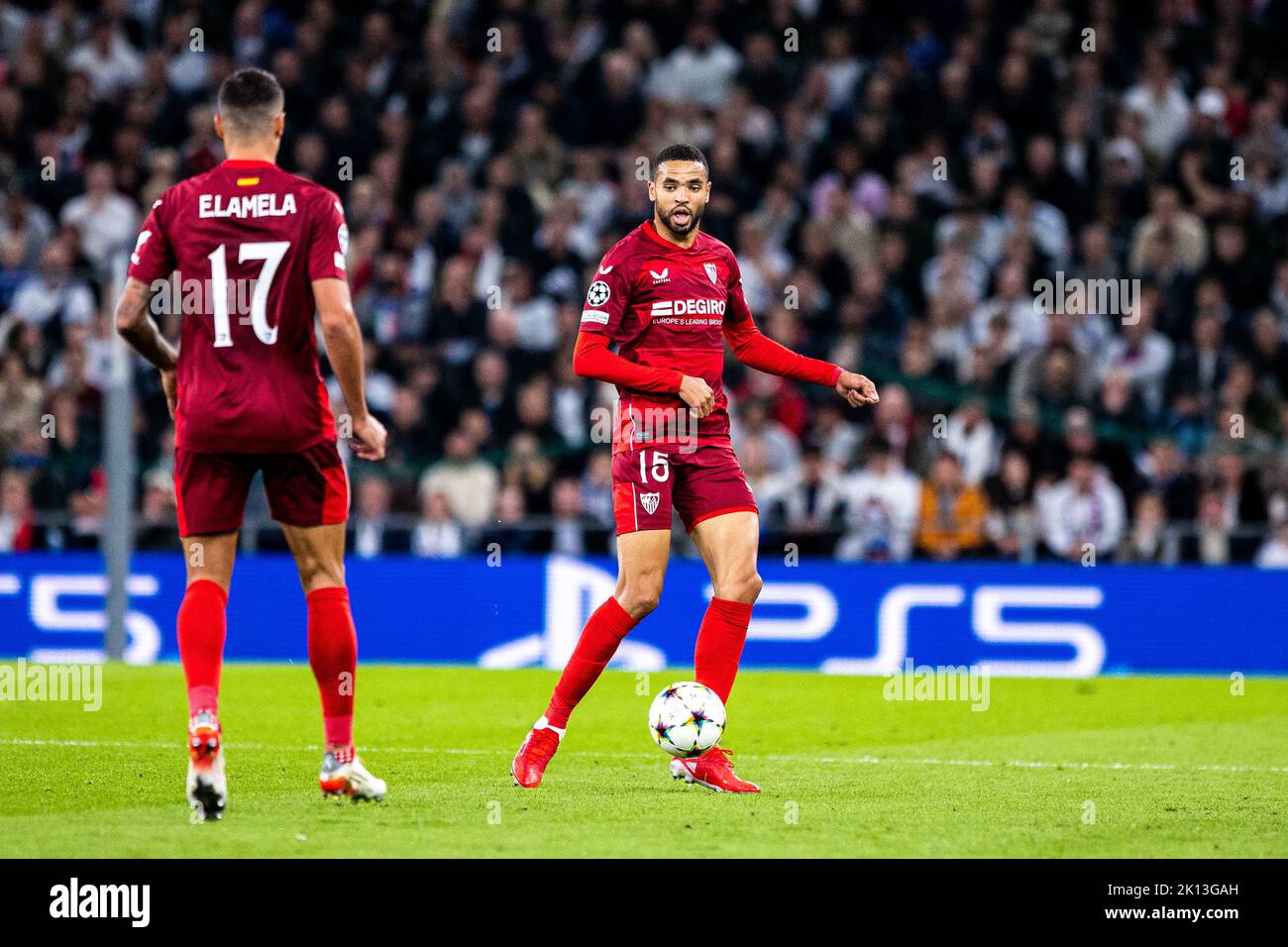 Copenhagen, Denmark. 14th Sep, 2022. Youssef En-Nesyri (15) of Sevilla ...