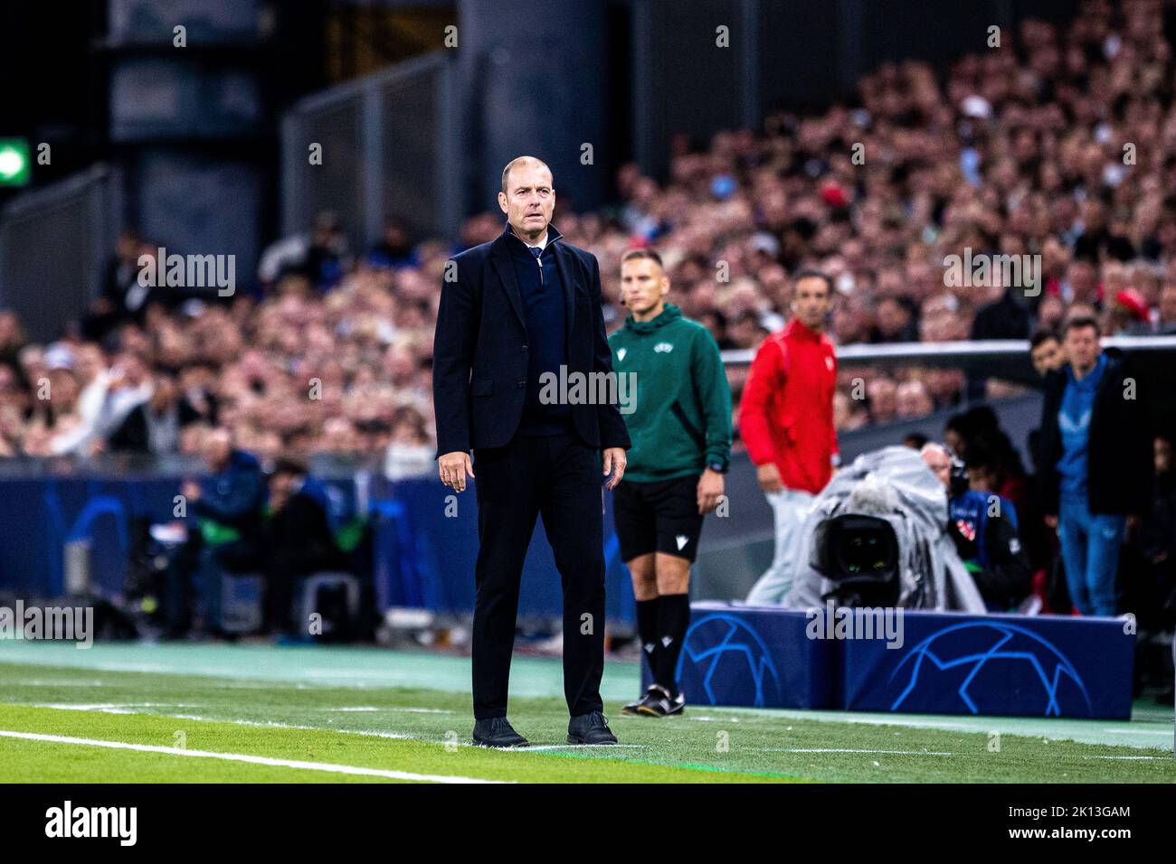 Copenhagen, Denmark. 14th Sep, 2022. Head coach Jess Thorup of FC Copenhagen seen during the ...
