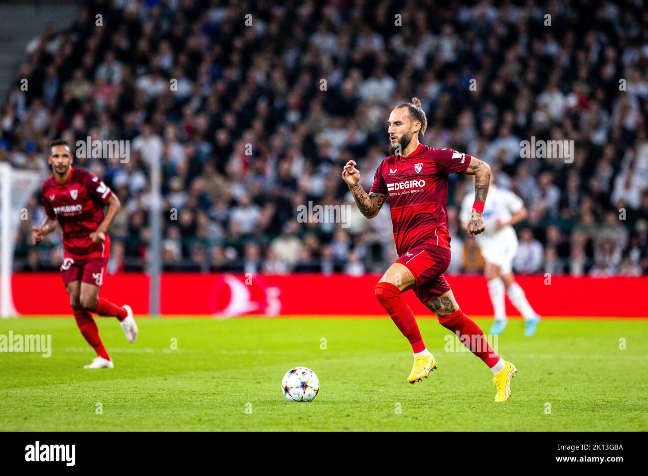 Copenhagen, Denmark. 14th Sep, 2022. Nemanja Gudelj (6) of Sevilla FC ...