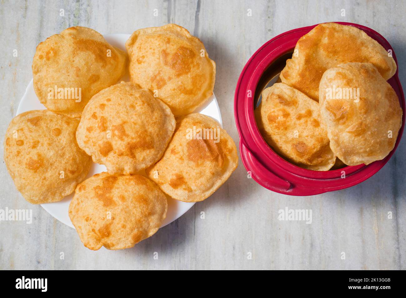 famous Bengali street food Ghugni and Puri is ready to eat Stock Photo ...