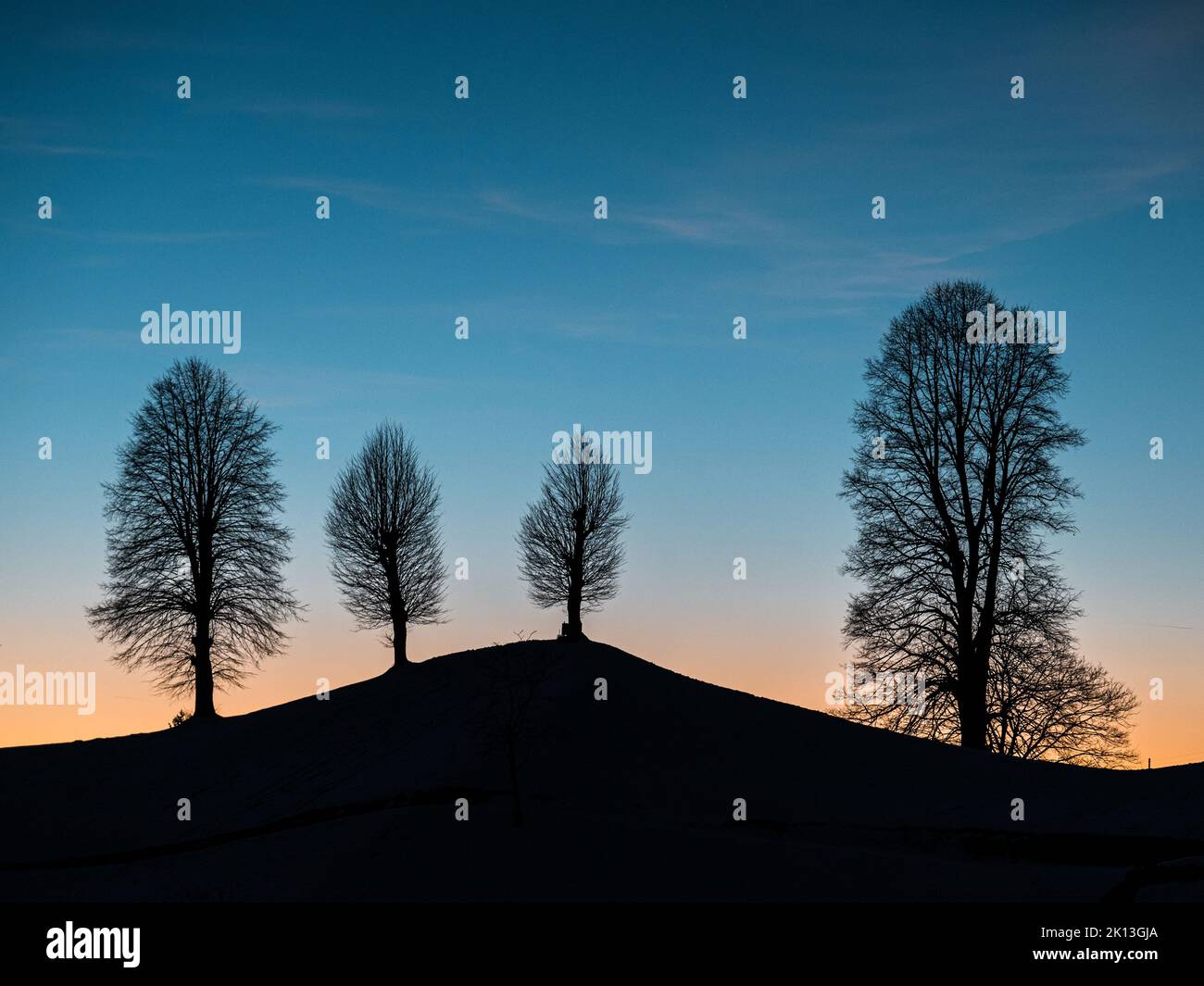 Auf dem Weg zum Grüneberg-Pass im Innereriz, Gem. Eriz, am 13.01.22 ...