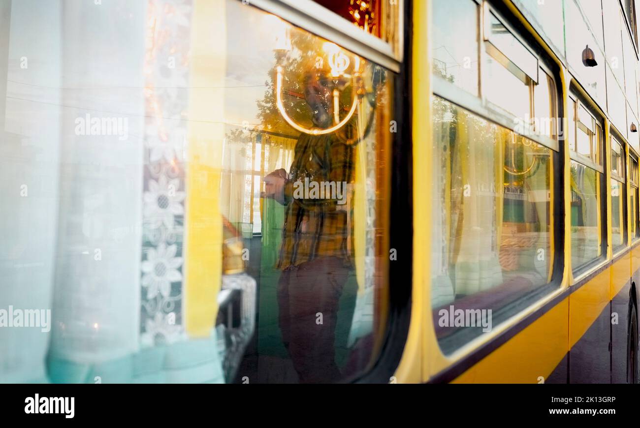 Vintage bus seats hi-res stock photography and images - Alamy