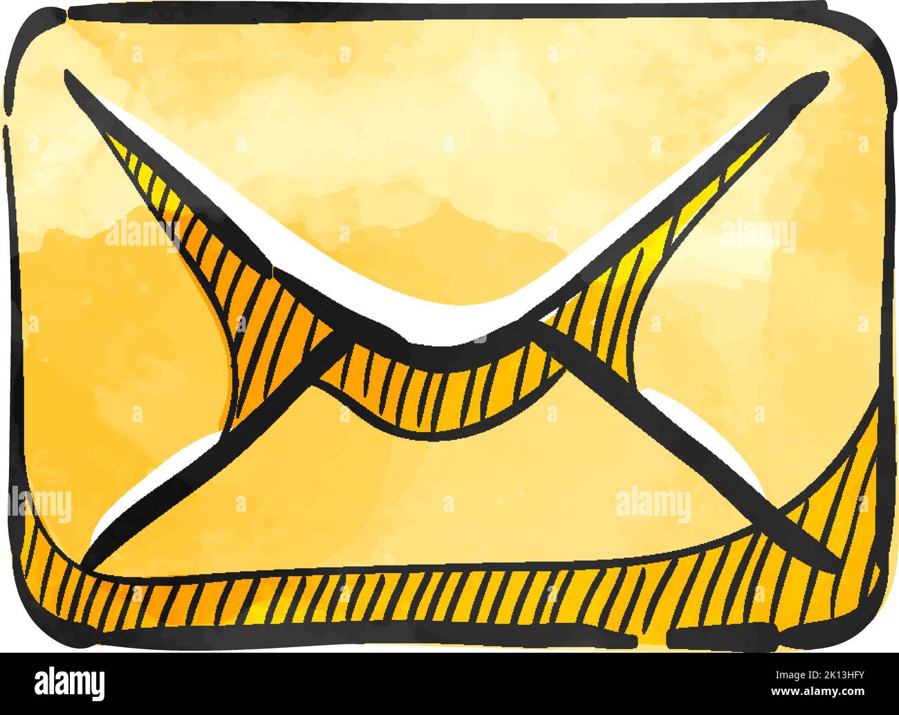 Freehand drawn cartoon email hi-res stock photography and images - Alamy