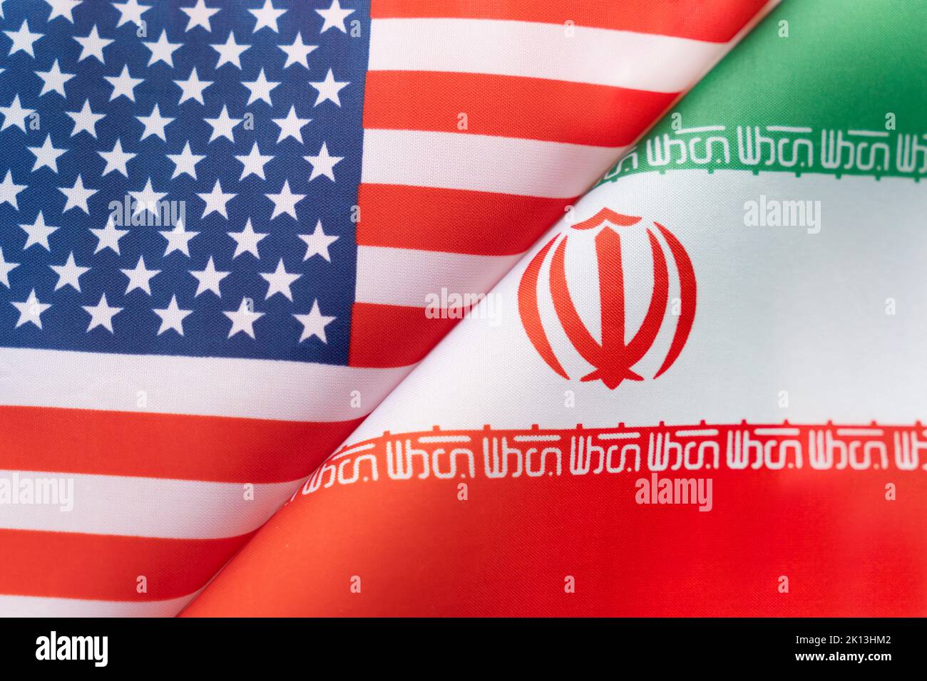 Background of the flags of the USA and iran . The concept of ...