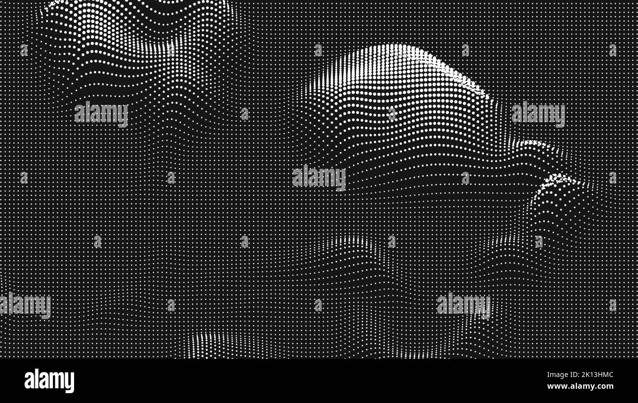 Point wave bump texture. Abstract dot background. Technological ...