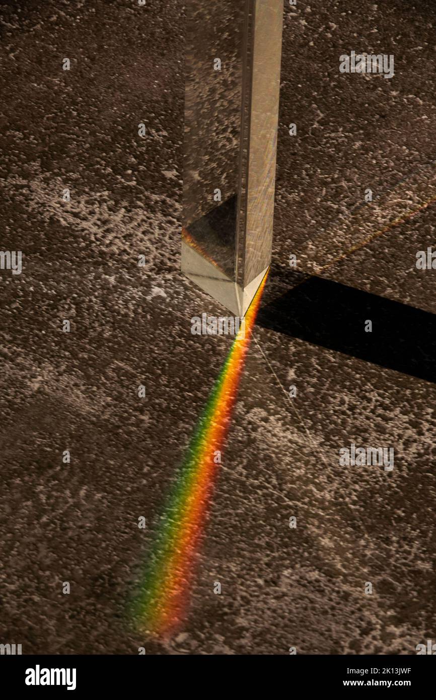 A vertical shot of a futuristic cool background with glass prisms and ...