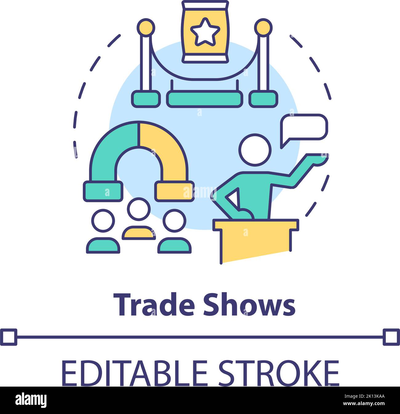 Trade shows concept icon Stock Vector Image & Art - Alamy