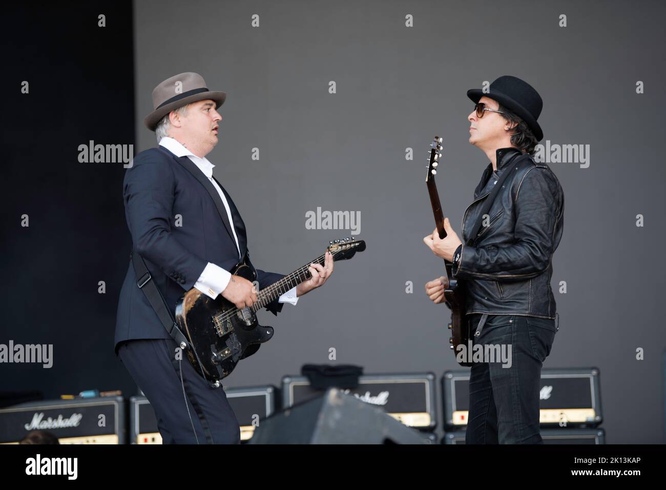 British band, The Libertines, performing at the Tempelhof Sounds ...