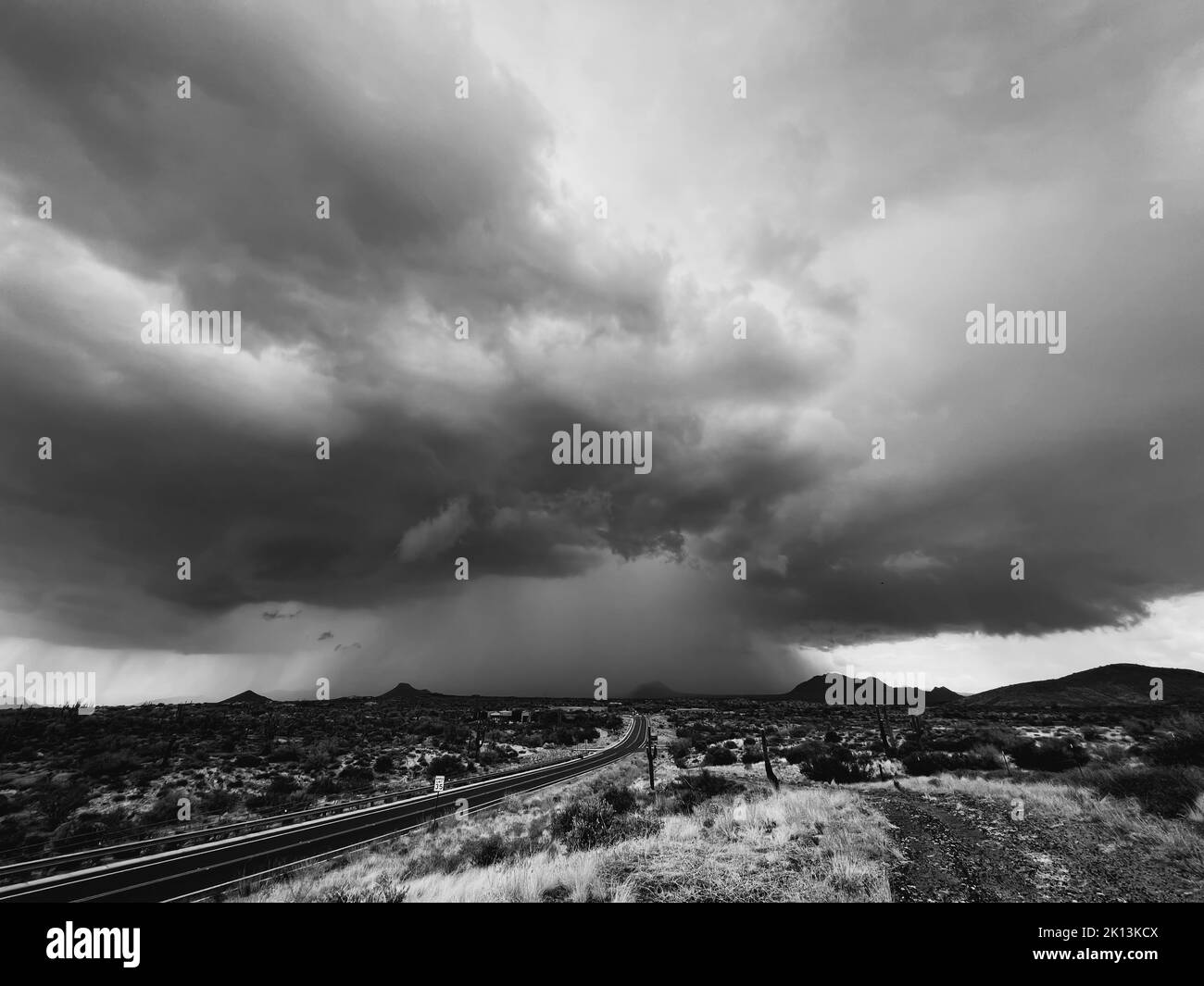 Highway wide open road Black and White Stock Photos & Images - Alamy