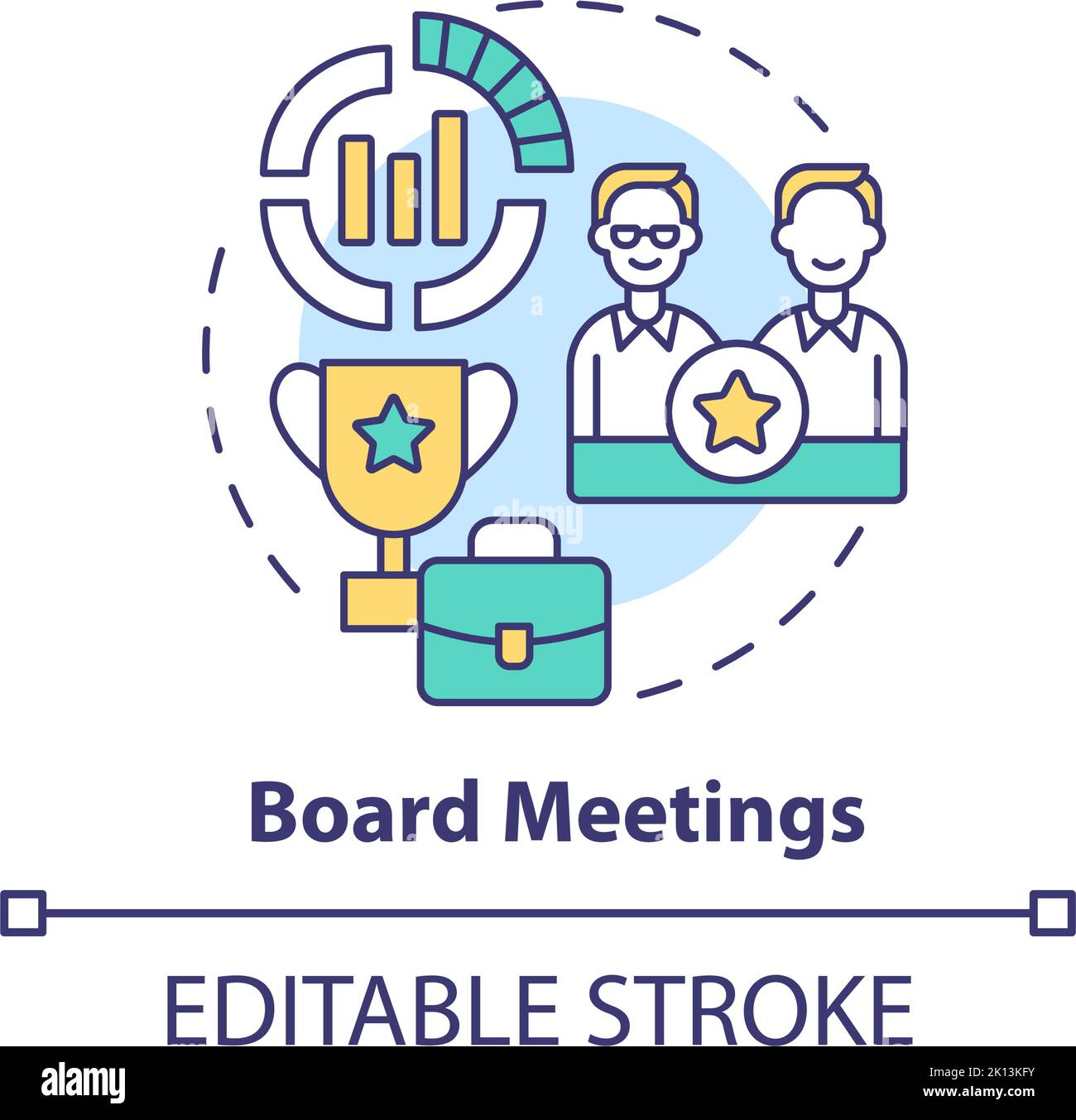 Board meetings concept icon Stock Vector Image & Art - Alamy