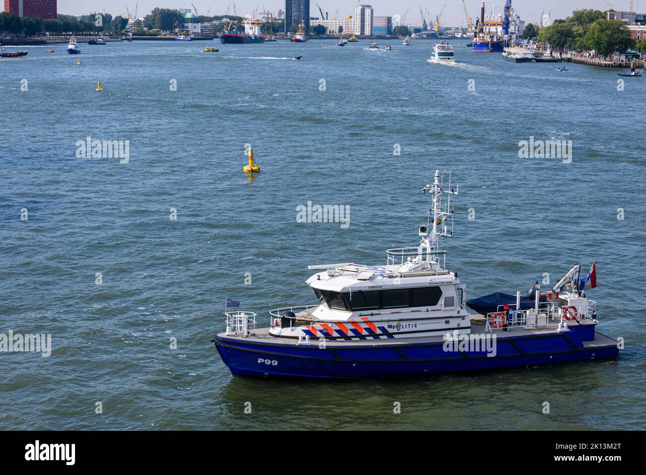 Rotterdam Sea Port Police boat at the Port of Rotterdam, Netherlands ...