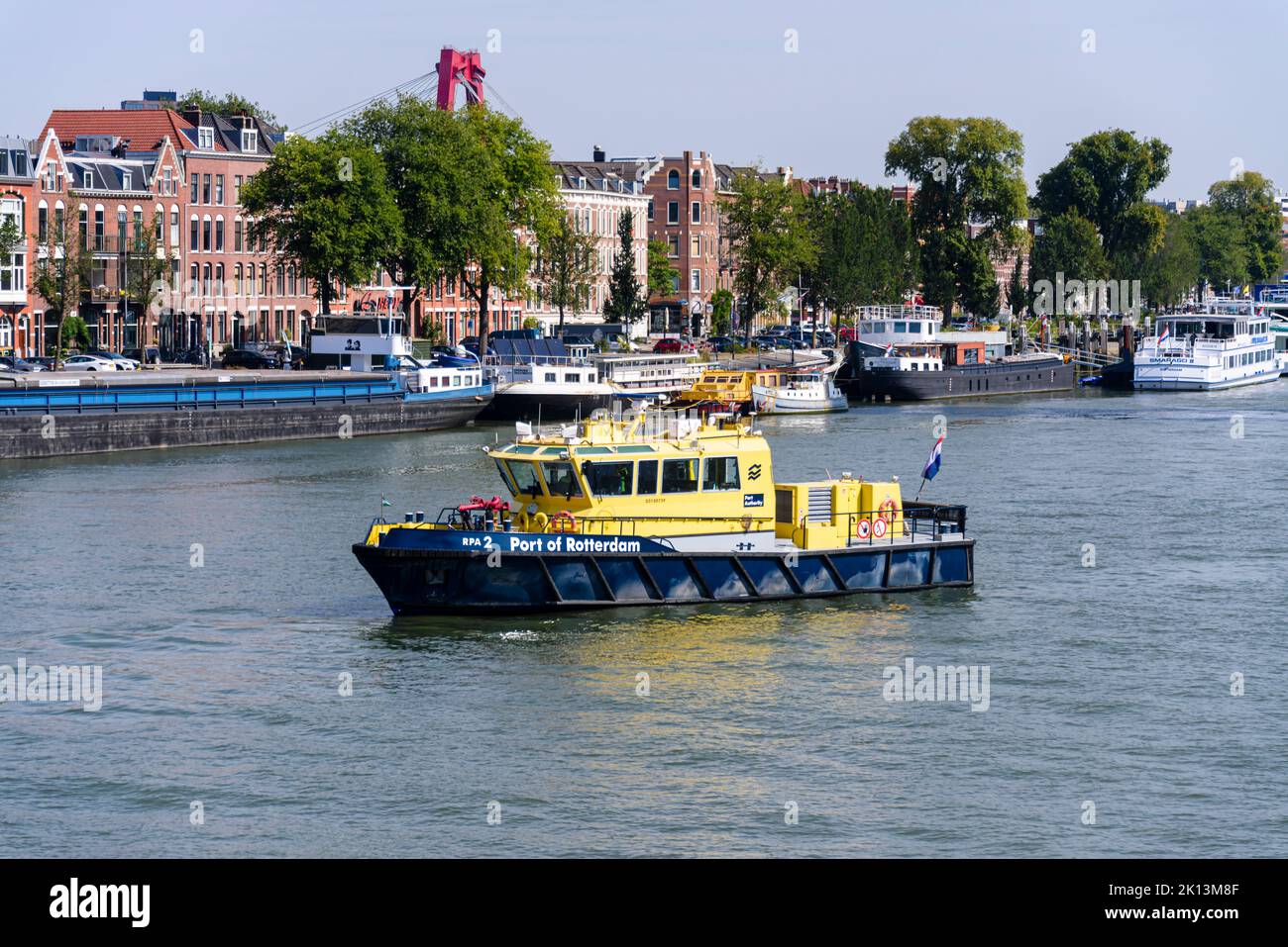 Pilot boat for the Port of Rotterdam, Netherlands Stock Photo - Alamy