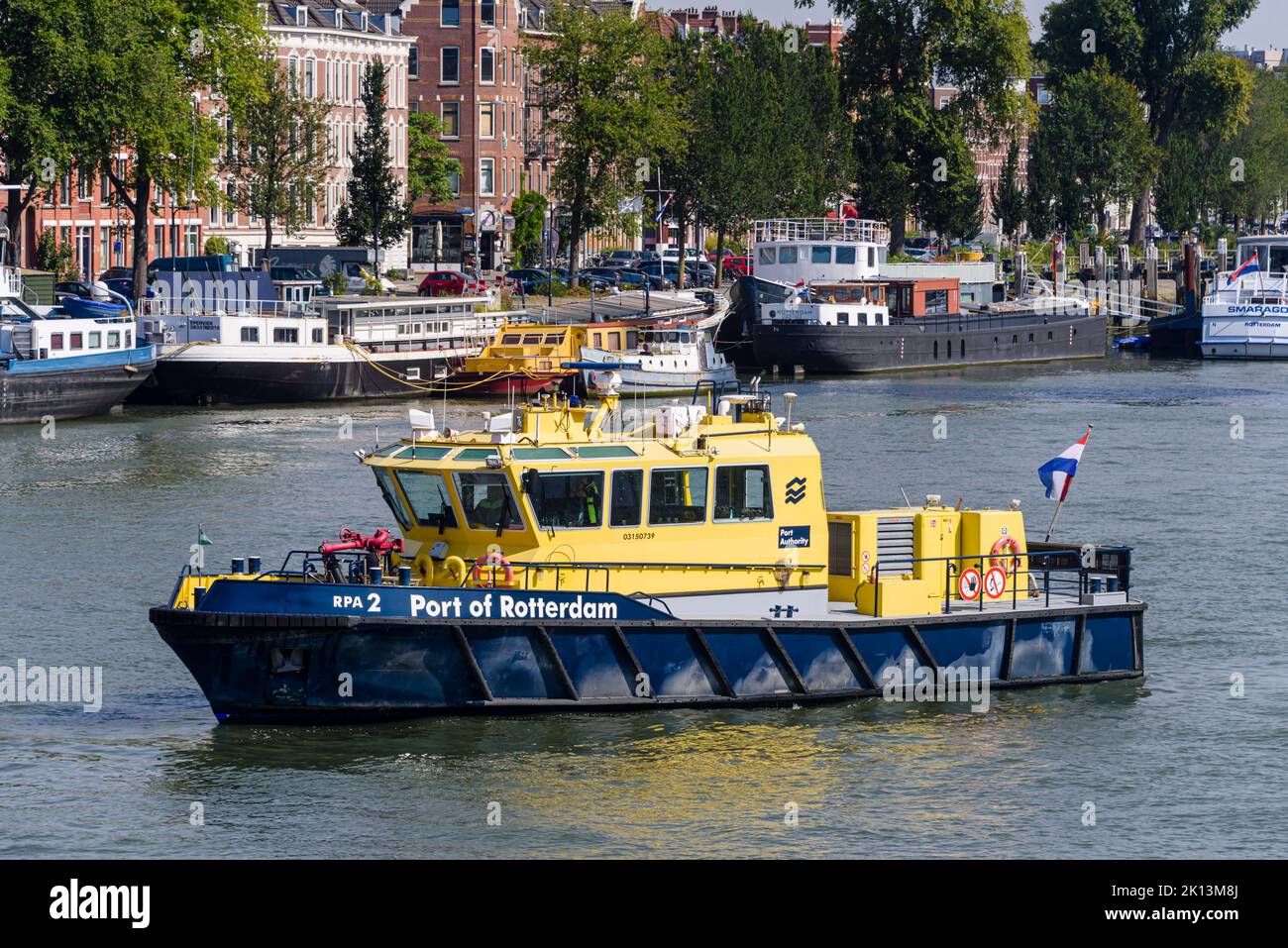 Pilot boat for the Port of Rotterdam, Netherlands Stock Photo - Alamy