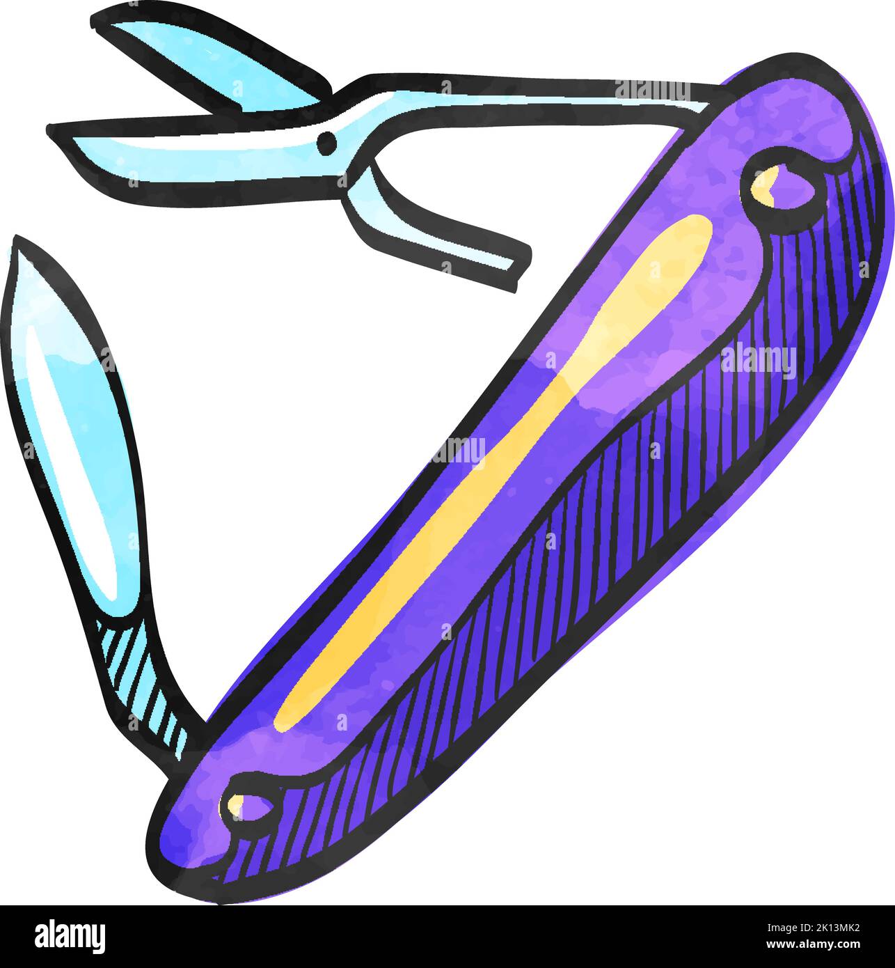 Pocket multitool icon outline Stock Vector Images - Alamy