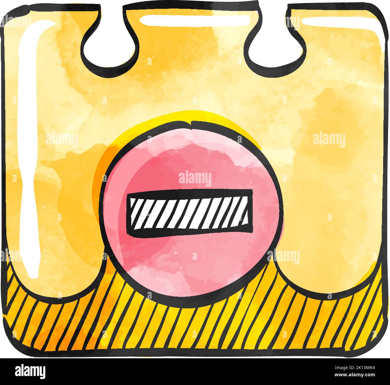 Unavailable label icon in watercolor style Stock Vector Image & Art - Alamy