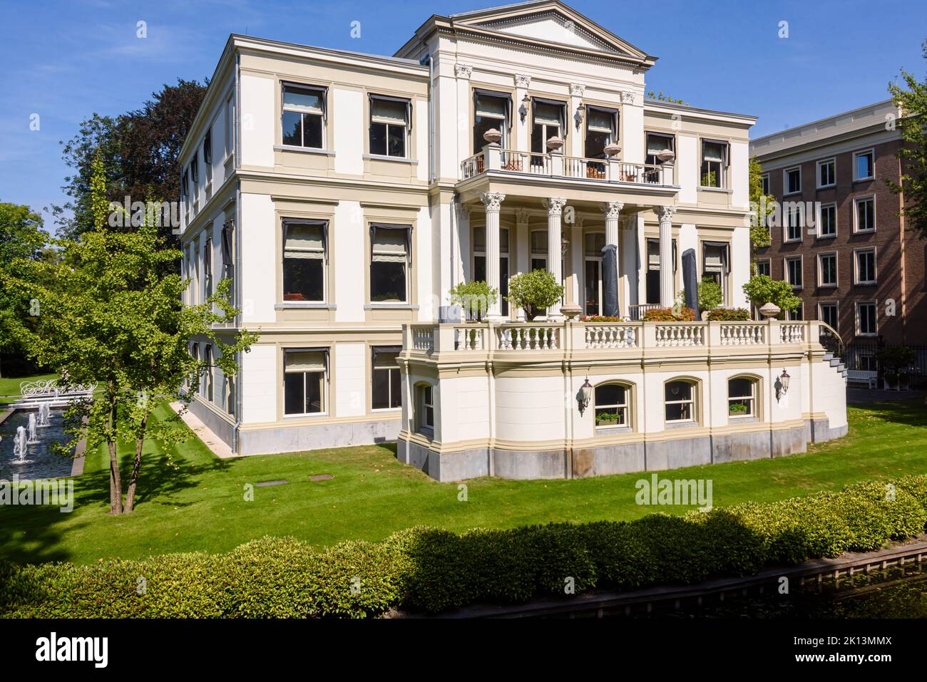 Large white 19th Century building, Rotterdam, Netherlands Stock Photo ...