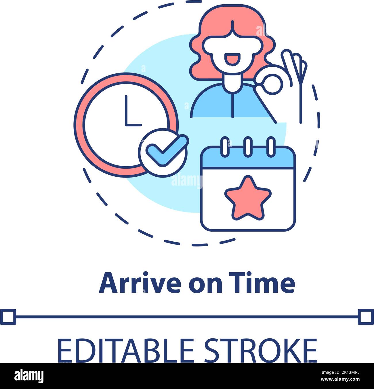 Time to arrive Stock Vector Images - Alamy