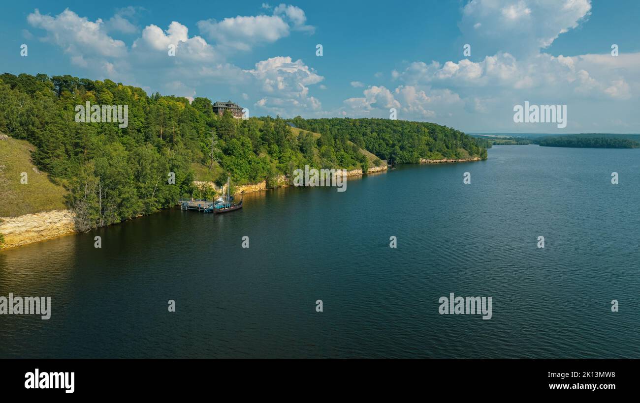 Travel to Russia, the Volga River, Central Russia, Samara Luka. Summer ...