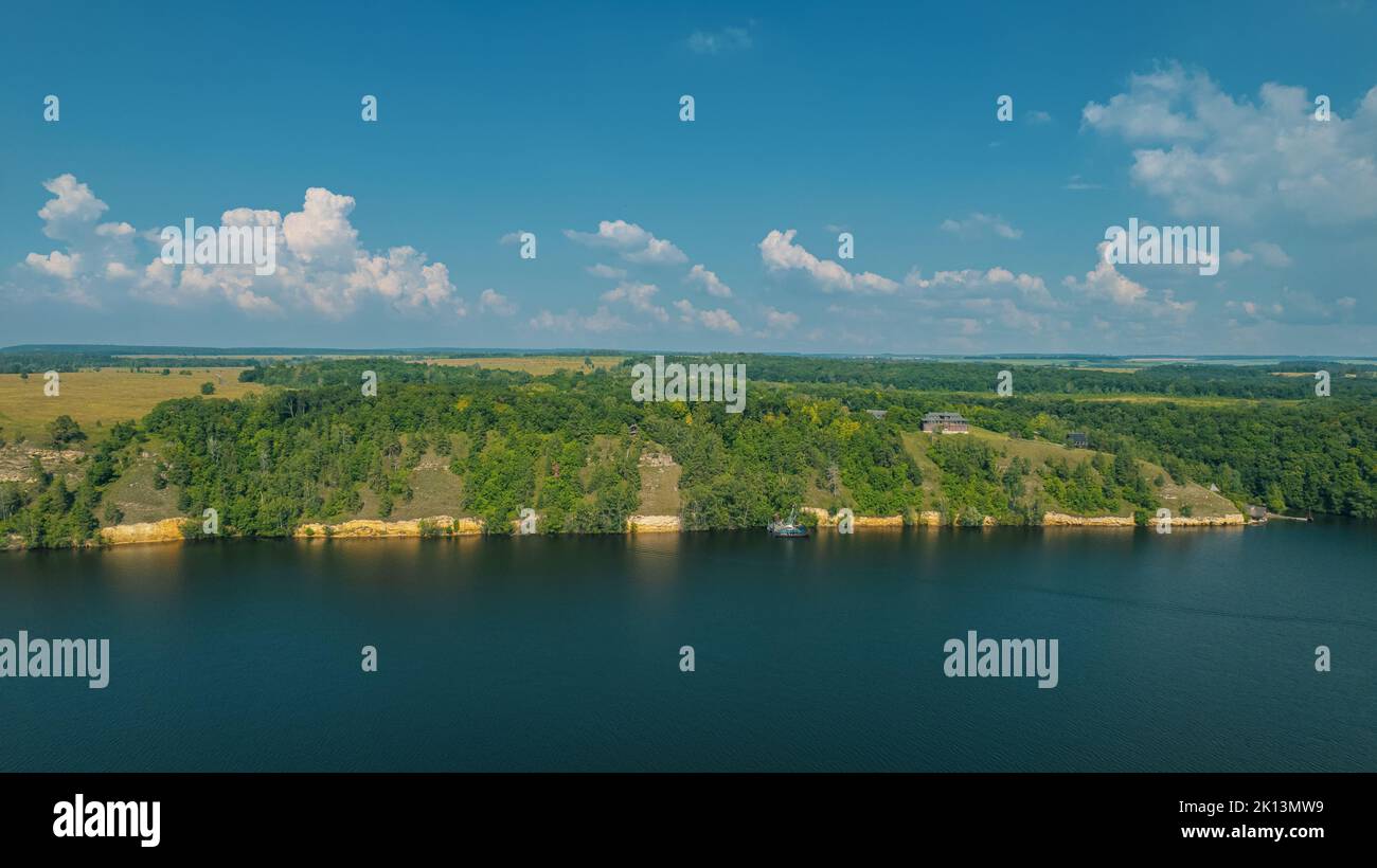 Travel to Russia, the Volga River, Central Russia, Samara Luka. Summer ...