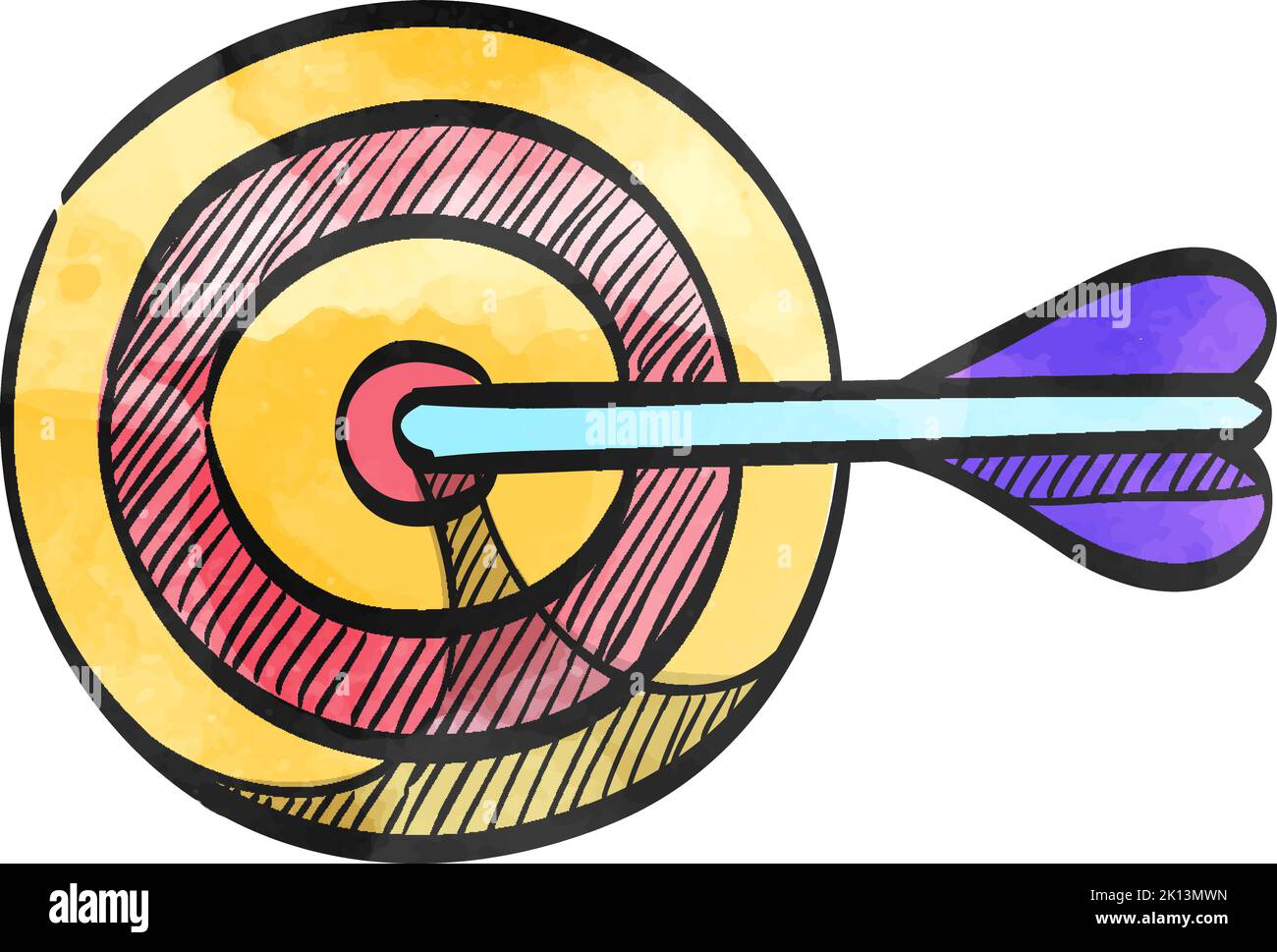 Dart in dartboard bulls Stock Vector Images - Alamy