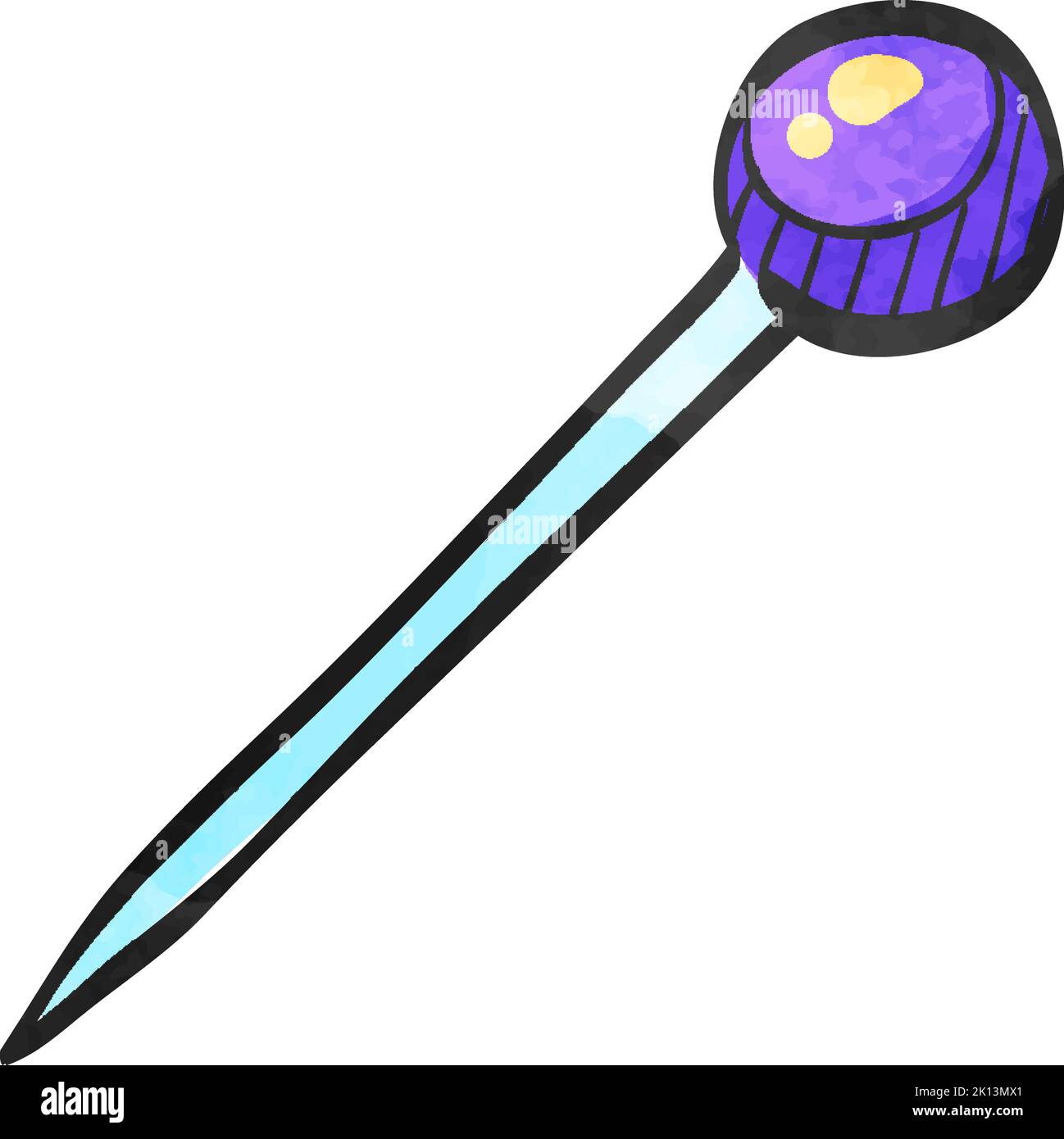 Needle icon in doodle Cut Out Stock Images & Pictures - Alamy