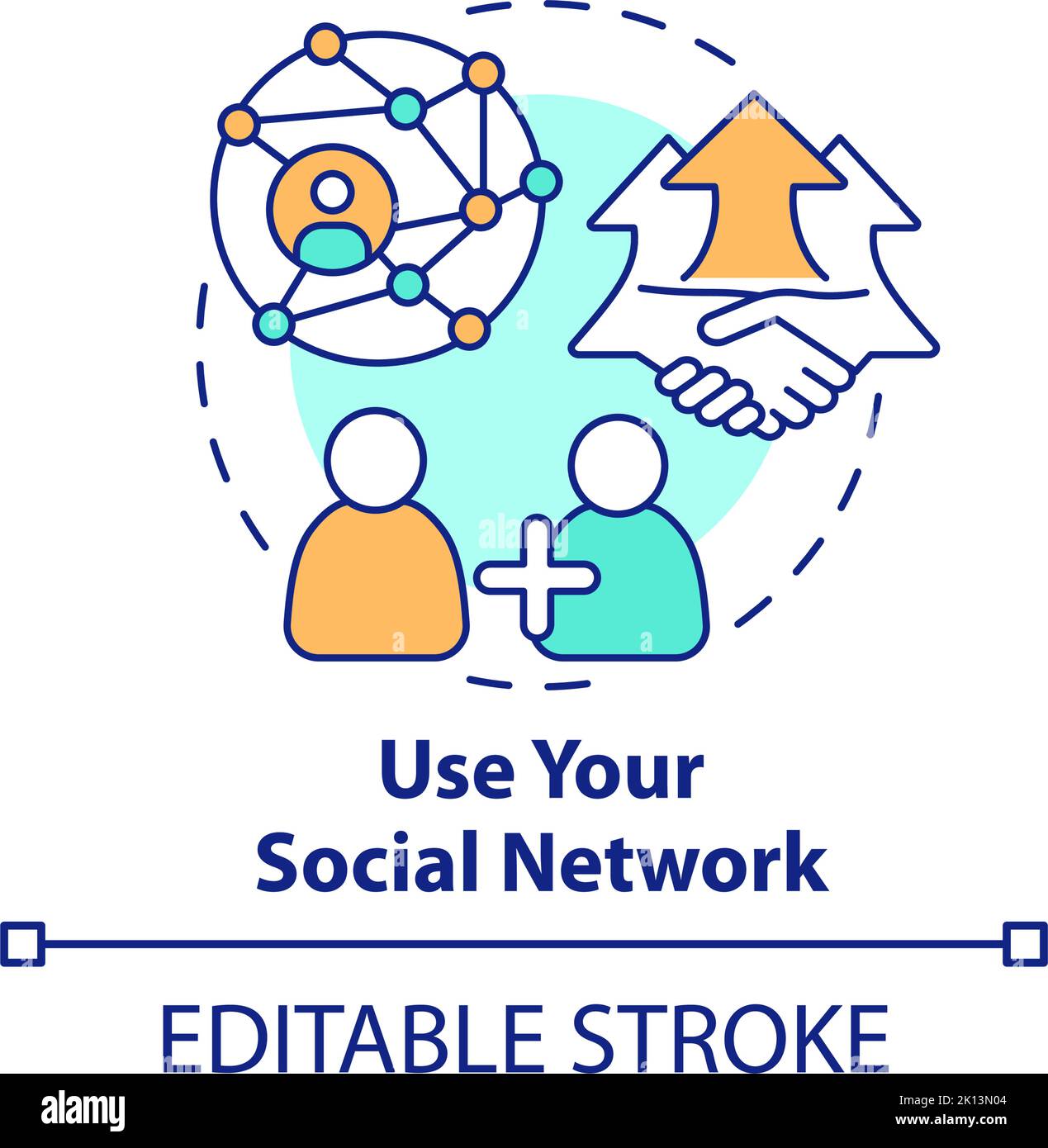Use your social network concept icon Stock Vector Image & Art - Alamy